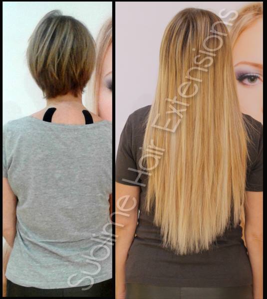 Extensions sur cheveux courts - Sublime Hair Extensions Liège