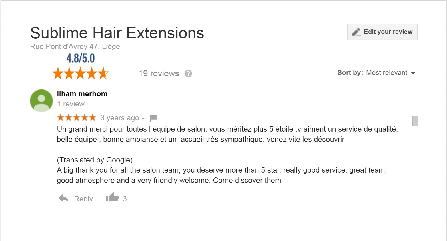 Vos Avis - Sublime Hair Extensions Liège Pose d' Extensions cheveux